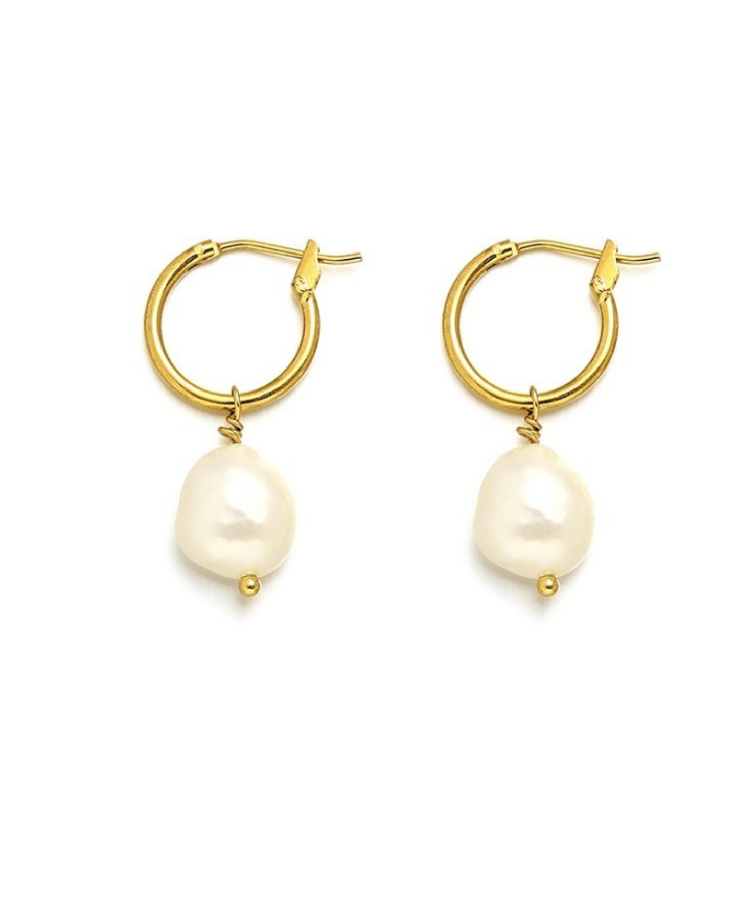 Charlotte Baroque Pearl Earrings| Bridesmaid Pearl Earrings – Bride Tribes
