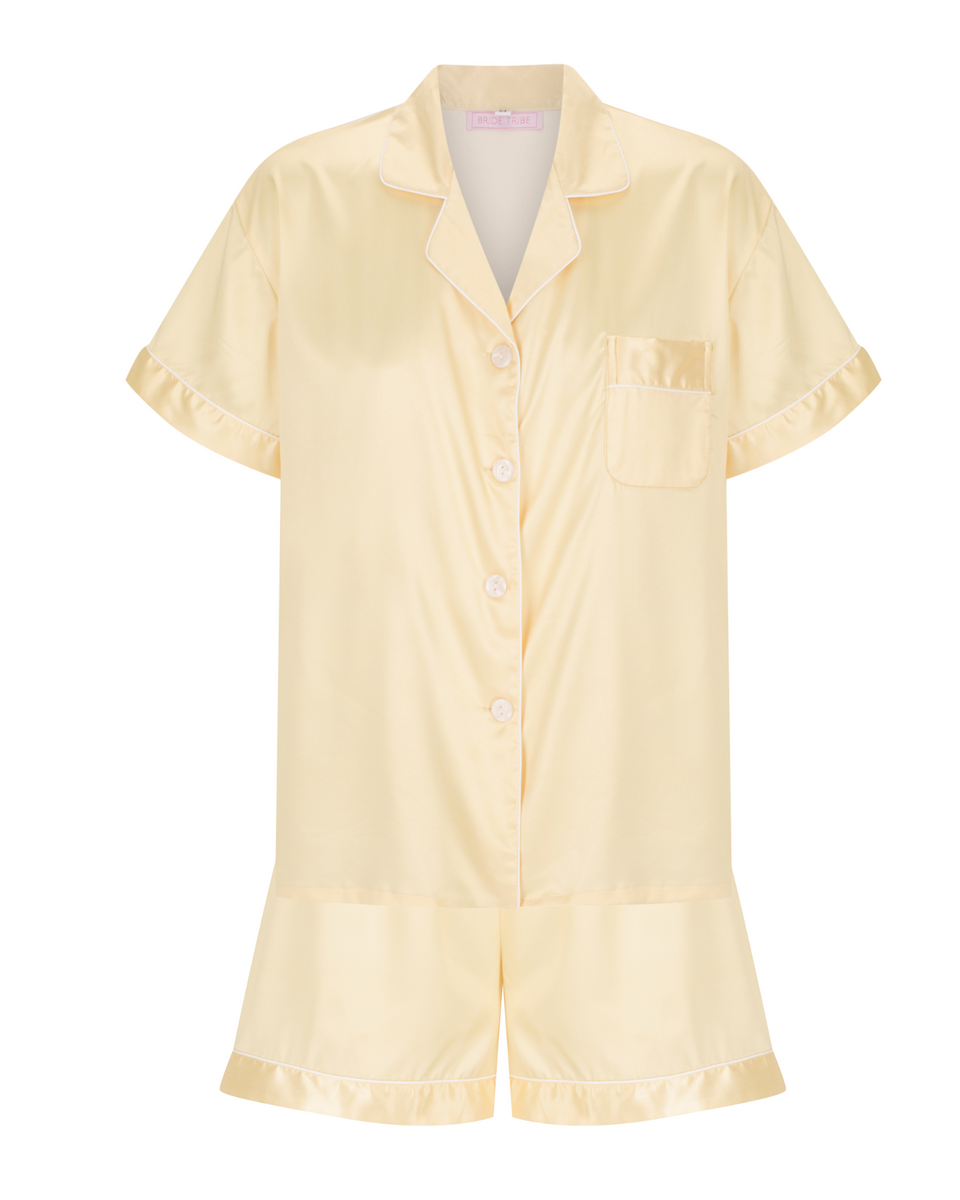 Bridesmaid Pyjamas - Yellow – Bride Tribes